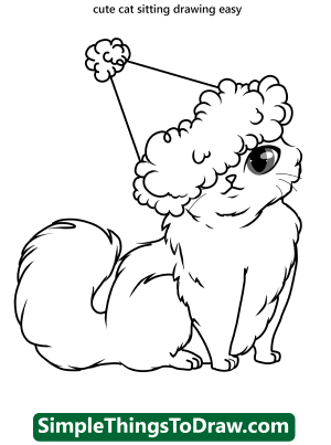 Cat Sitting Drawing Easy - 20 Simple Sitting Cat Drawing Ideas - Simple ...